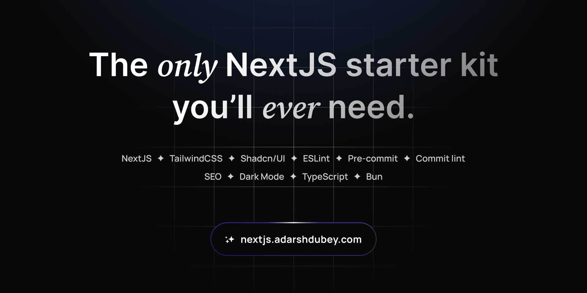 Nextjs Starter Template By Adarsh Dubey 